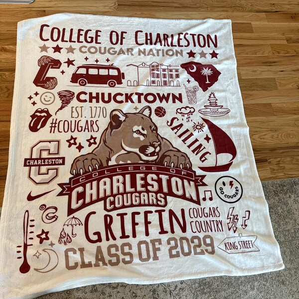 Custom University / College Vinyl Stickers | Personalized Student Name ...