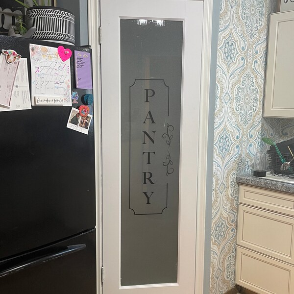 Pantry Decal | Kitchen Sticker, Farmhouse Kitchen Decor, Cabinet Door ...