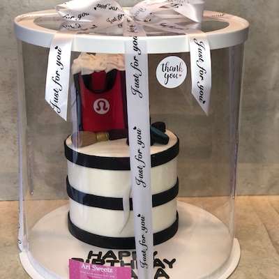 10 Cake and Cupcakes Bento Boxes With Clear Lid and Cupcake Holes, Cake ...