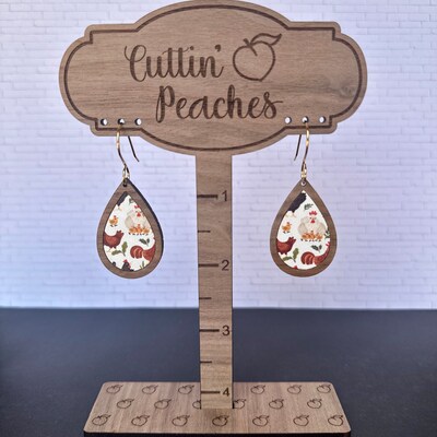 Earring Display Stand SVG Earring Stand SVG Glowforge Earring Display ...