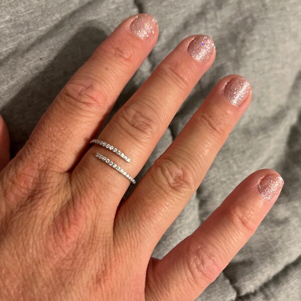 Wrap Ring Rings for Women Open Ring Adjustable Ring Spiral Ring Dainty ...