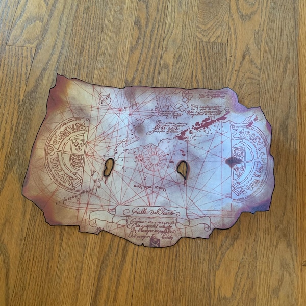 The Goonies REAL CANVAS Map! Gloss Finished Giclee Art Print!!! - Etsy