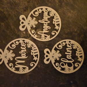 Custom Christmas Baubles With Name, CHRISTMAS Gift Tags, Christmas ...