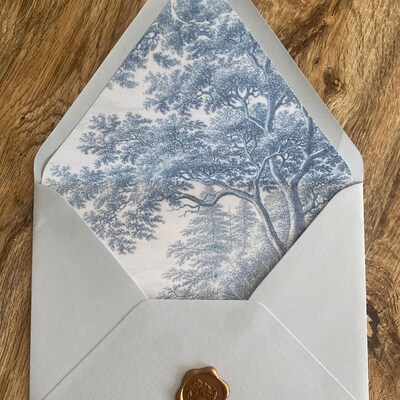 Fine Art Landscape Painting Envelope Liner Country Wedding Envelope ...