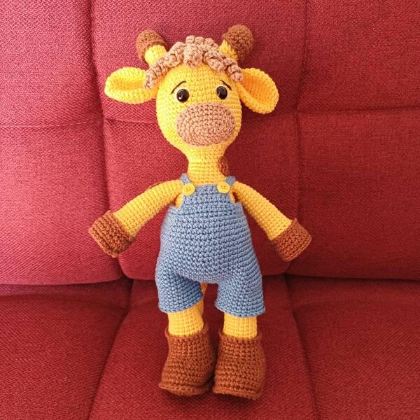 Kangaroo Crochet Plush Pattern / Amigurumi Kangaroo Pattern / Stuffed ...