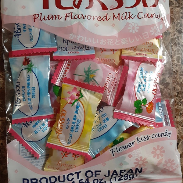 Kasugai Japanese Candy, Hana No Kuchizuke Flower Kiss 4.54 Oz - Etsy