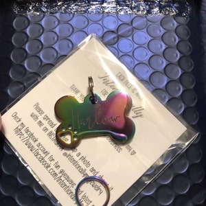 Personalized Dog ID Tag Cut Out Dog Paw Dog Name Tag Dog | Etsy