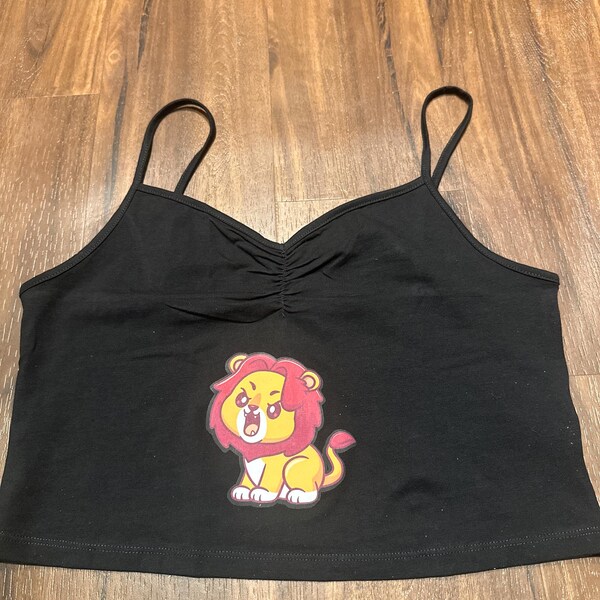 Bunny Crop Top Cute Animated Fitted Fit Crop Top Trendy Top Graphic ...