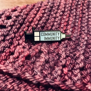 Community Immunity Pin Syringe - Etsy