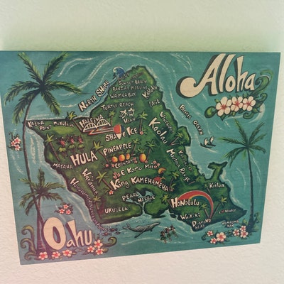 Hula Sign Hawaiian Sign Tropical Beach Decor - Etsy