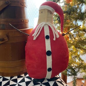 Fat Santa EPATTERN - Primitive Country Christmas Claus Cloth Doll Craft ...
