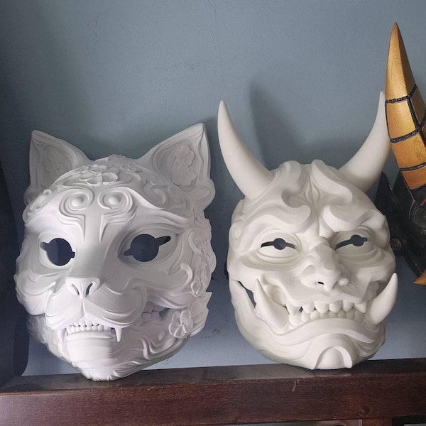 3D Printed Multi Color Hellequin Mask - Etsy