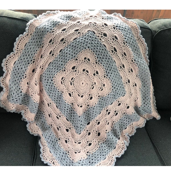 Grandma's German Shells Blanket Pattern / PDF Instant Download ...