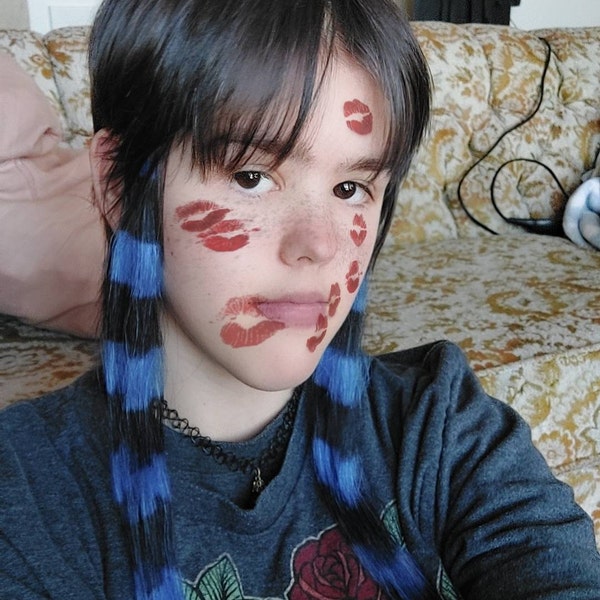 Custom Scene Kid Raccoon Tail Hair Extension - Etsy