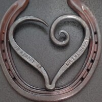 Welded Iron Hearts Personalized Wall Artwork Hand Forged Custom Metal ...