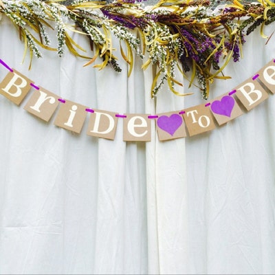 Bridal Shower Banner Bridal Shower Decor / Bride to Be Banner / Wedding ...