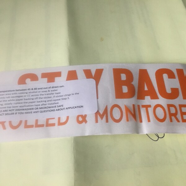 CAUTION K9 - Stay Back - Temperature Controlled Decal Car, Truck ...