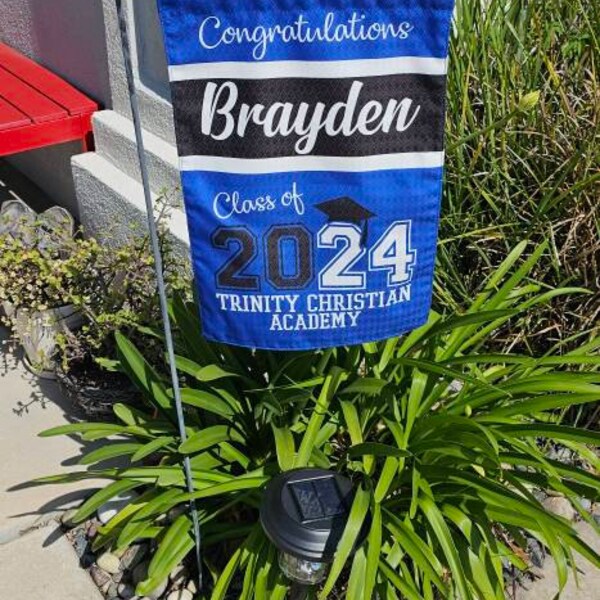 Graduation Photo Senior Flag Class of 2025 Personalized - Etsy