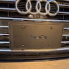 Audi 3D Black Stainless Steel License Plate With Black Caps Included ...