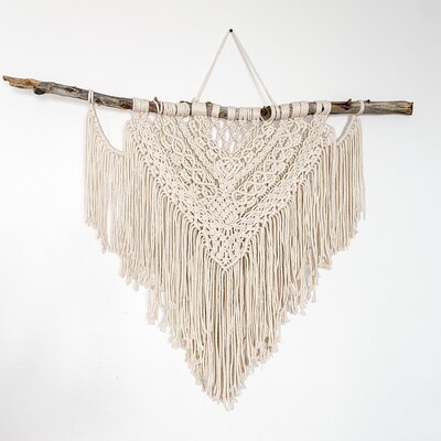 Large Macrame Pattern PDF With Photos, Beginner Macrame Wall Hanging ...