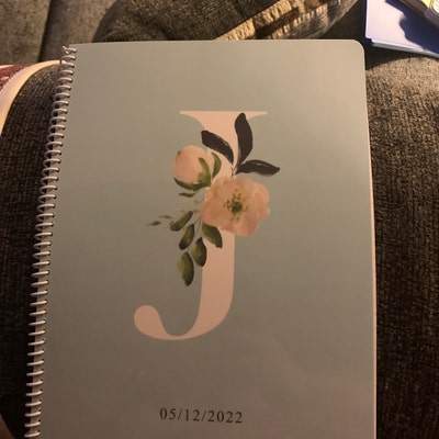 Personalized Initial Journal, Letter Notebook, Initial Notebook, Lined ...