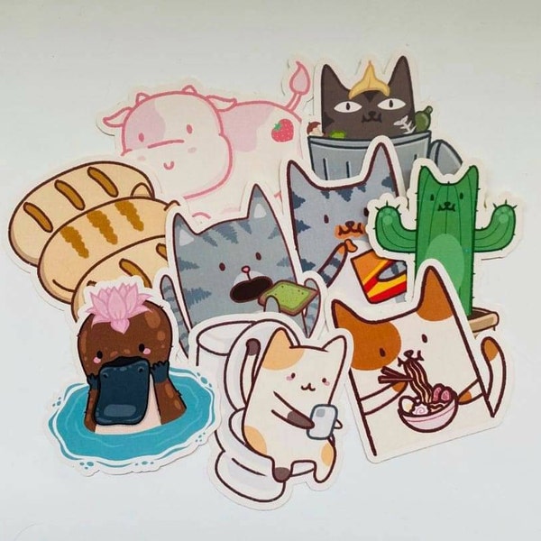 Nintendo Switch Cute Cat Glaxy Kawaii Adorable Journaling Planner Die ...