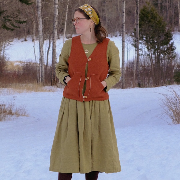 Quilted Patchwork Vest - Etsy