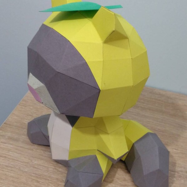 Tanuki Paper Model ,papercraft , DIY , Low Poly , PDF Papercraft ...