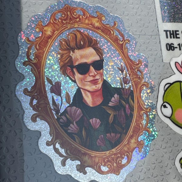 Sparkly Edward Cullen Twilight Glitter Sticker - Etsy