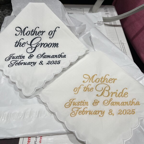 Mother Handkerchief - Custom Handkerchief - Wedding Tradition - for ...