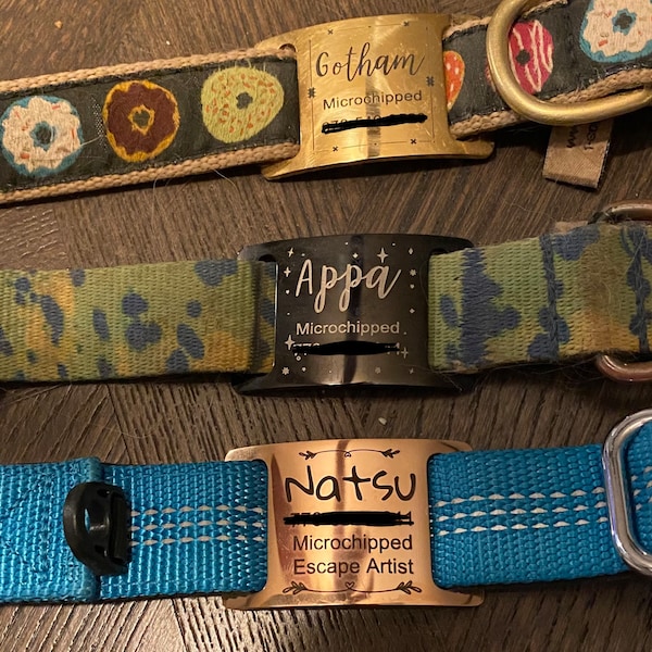 Slide on Dog Tag - Dog Tag - Dog Tags for Dogs Personalized - Silent ...