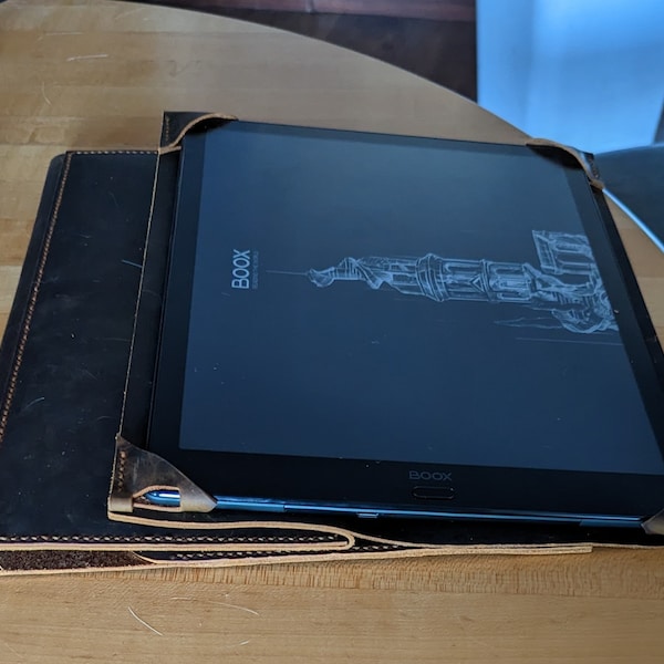 Personalized Distressed Leather Onyx Boox Note Nova 3 Tablet Case , All ...