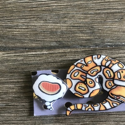 Ball Python Magnet Gift for Snake Lover, Vet Tech, Veterinarian ...