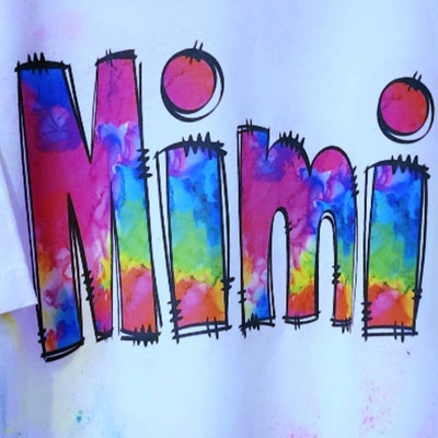 Rainbow Ink Watercolor PNG Letters, Doodle Sublimation Alphabet Bundle ...