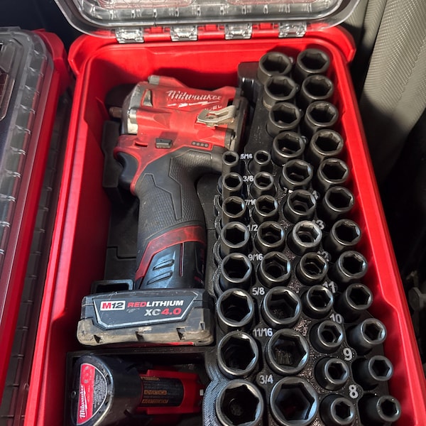 M18 Packout Organizer Case for Milwaukee Packout Hex Bits and Battery ...
