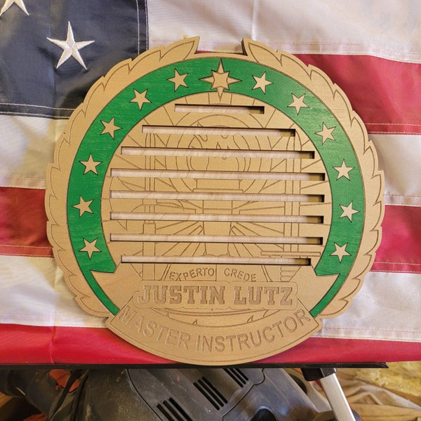 US Army Master Instructor Identification Badge Vector Files, Dxf Eps ...