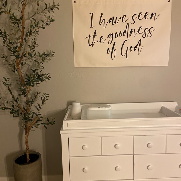 I Have Seen the Goodness of God | Canvas Wall Hanging | Nursery Wall ...