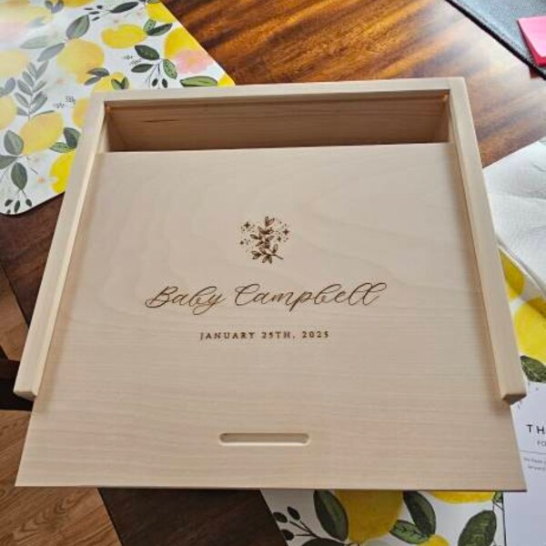 Personalized Baby Loss Box, Engraved Baby Memorial Box, Infant Loss ...
