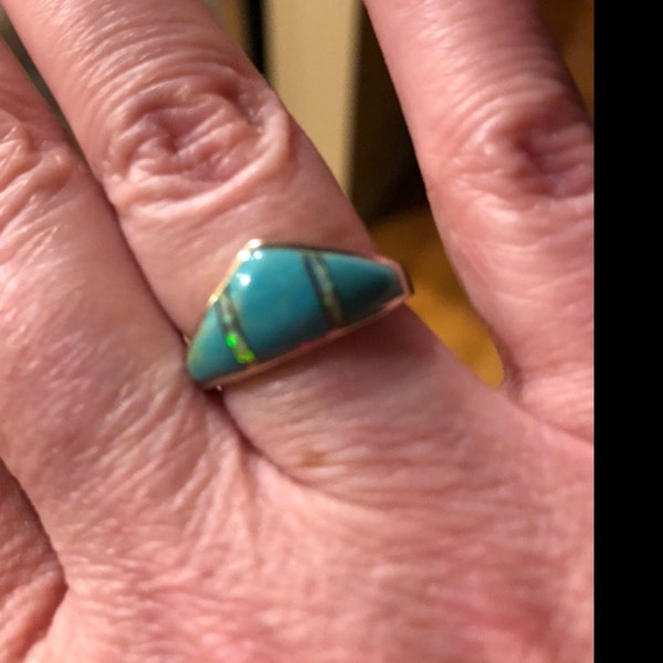 Alpine Panorama Ring MM Rogers 14k Gold Sterling Mountain Forest Scene ...