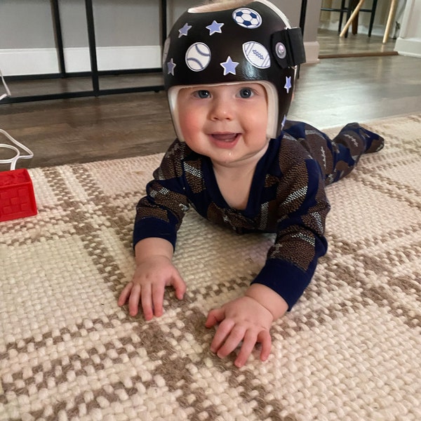 Sports Cranial Band Boy Decal Football Basketball Baseball Cranial ...