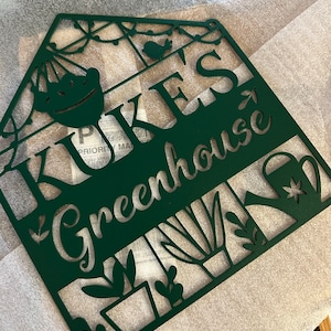 Custom Metal Greenhouse Sign Hanging Personalized Garden Sign - Etsy