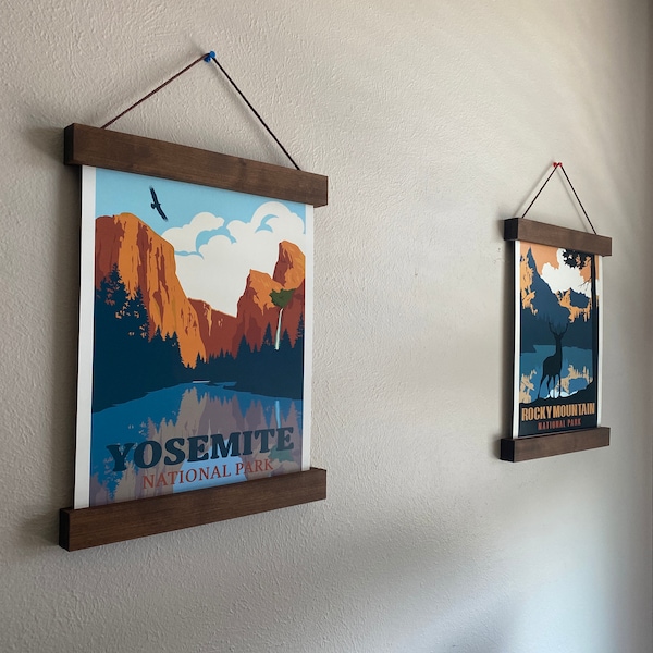 Large Poster Hanger - Magnetic Hanging Frame - Magnetic Poster Hanger ...