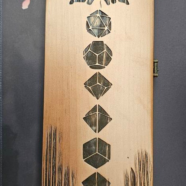 Dnd Dice Box, Dungeons and Dragons, Dice Box Book, Dnd, Personalized ...