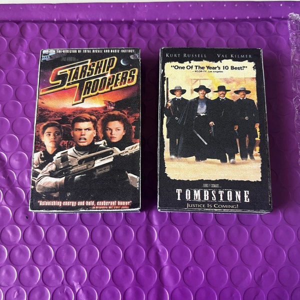 Retro VHS 90's Movies Mini Magnets Classic Cult Movies VHS Tape Covers ...