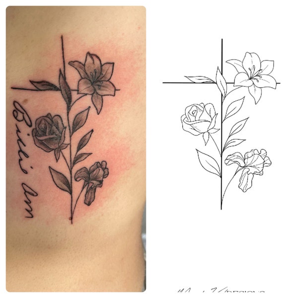 CUSTOM Tattoo Design | Digital Tattoo Design | Personalized Tattoo ...
