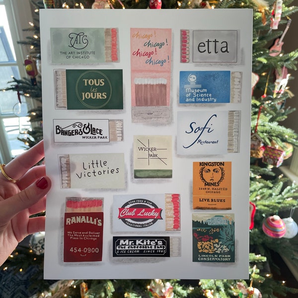 Custom Personalized Matchbox Art Print - Etsy