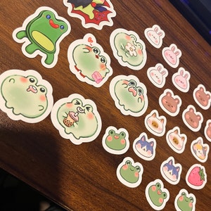 Frog Mood Sticker Sheet Froggy, Mood Tracker Stickers, Planner Stickers ...