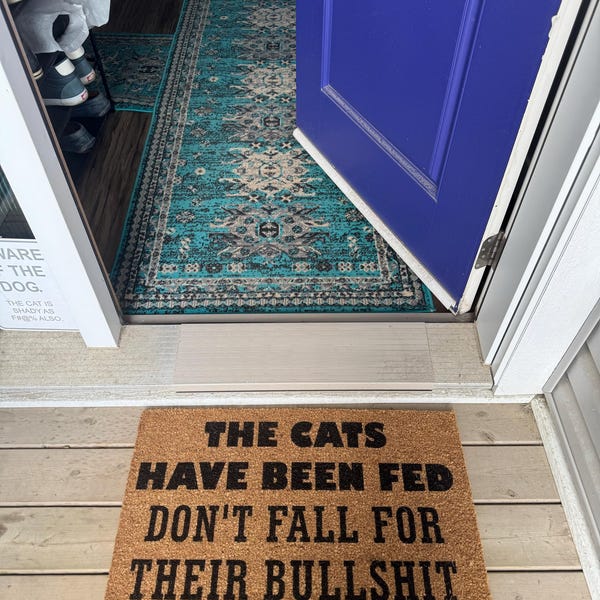 Unwelcome Bat Style Gift, Dark and Gothic Doormat, Gothic Mat Home ...
