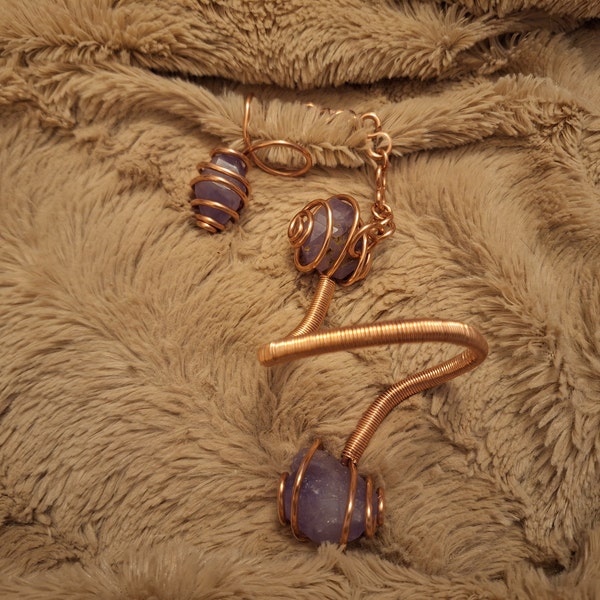 Amethyst Hand-adornment - Etsy