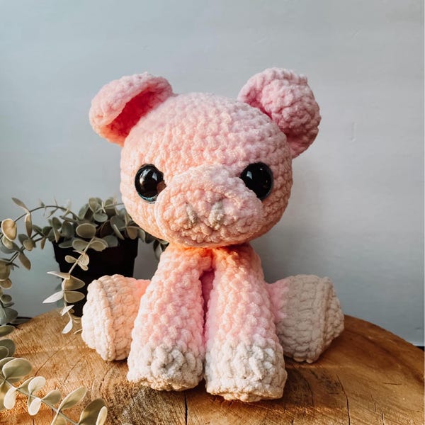 Piper the Sitting Pig - CROCHET PATTERN - Etsy